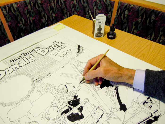 Letter to Santa ink drawing